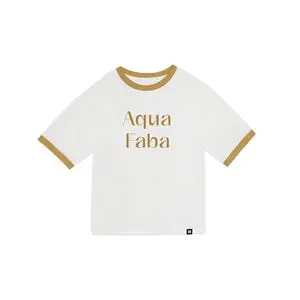 NEW ORCHARD Vegan T-shirt With Slogan Print - White