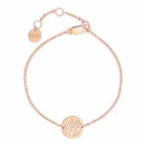 NEOLA DESIGN Large Tree Friendship Bracelet - Rose Gold