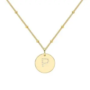 NEOLA DESIGN Alphabet P Necklace - Gold