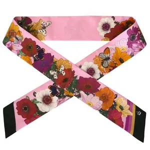 KUEEN Silk Scarf Amazing A Anemone - Pink