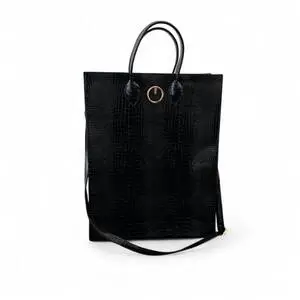 JPO Koch House Maxi Faux Leather Tote Bag - Black