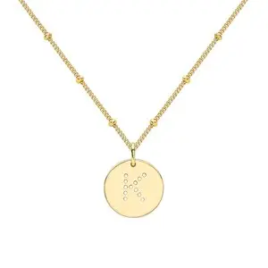 NEOLA DESIGN Alphabet K Necklace - Gold