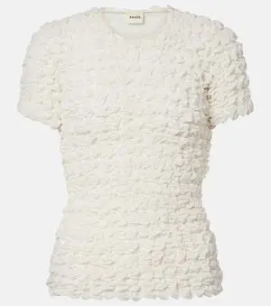 Khaite Silk Chiffon Top - White