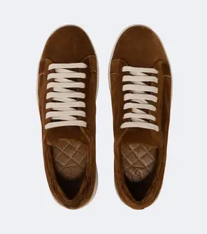 Eleventy Suede Lace-up Sneakers - Brown