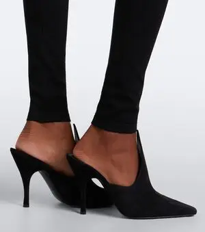 Alaïa Suede Pointed Toe Mules
