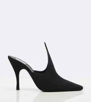 Alaïa Suede Pointed Toe Mules