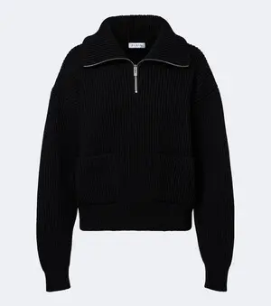 Alaïa Ribbed-knit Wool And Cashmere Sweater
