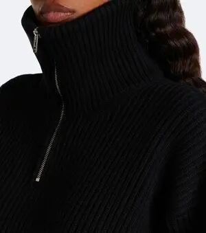 Alaïa Ribbed-knit Wool And Cashmere Sweater