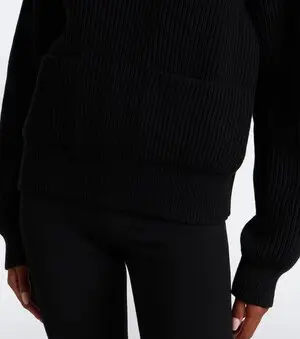Alaïa Ribbed-knit Wool And Cashmere Sweater