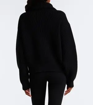 Alaïa Ribbed-knit Wool And Cashmere Sweater