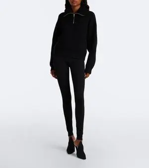 Alaïa Ribbed-knit Wool And Cashmere Sweater