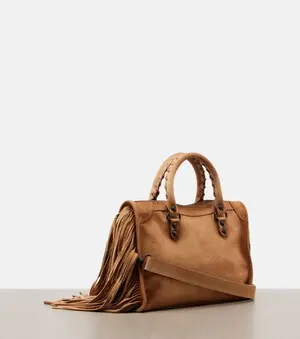 Balenciaga Suede Top-handle Bag