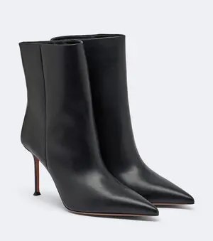 AQUAZZURA Harper Leather Ankle Boots