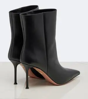 AQUAZZURA Harper Leather Ankle Boots