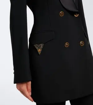 Versace Embellished Wool Tuxedo Jacket