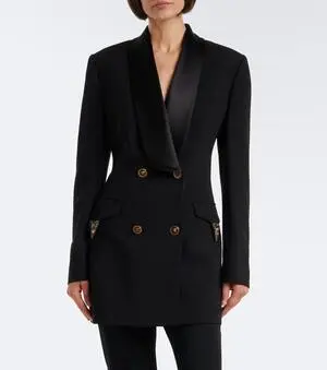 Versace Embellished Wool Tuxedo Jacket