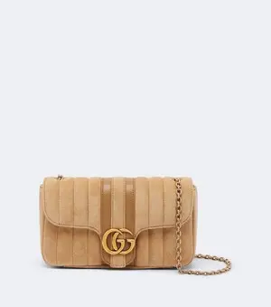 Gucci Gg Marmont Mini Suede Shoulder Bag