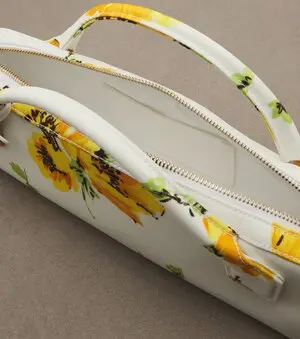 Alaïa Le Teckel Floral Top-handle Bag