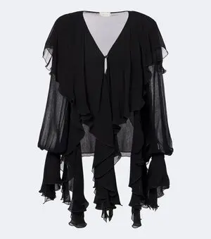 Blumarine Ruffled Blouse - Black