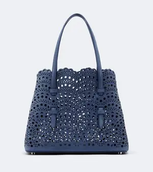 Alaïa Mina 20 Medium Leather Top-handle Bag - Blue