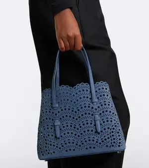 Alaïa Mina 20 Medium Leather Top-handle Bag