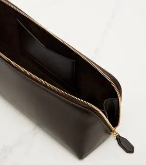 Alaïa Delta Small Leather Clutch