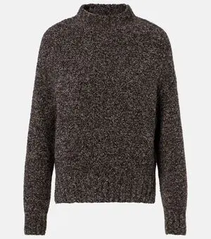 Agnona Cashmere, Silk, And Wool Sweater - Brown