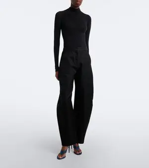 Alaïa Tulle Thong Sandals