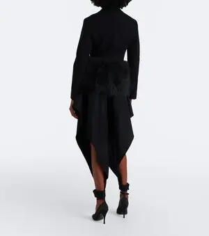 Alaïa Draped Wool-blend Pants