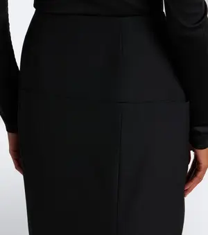 Alaïa Wool Maxi Skirt