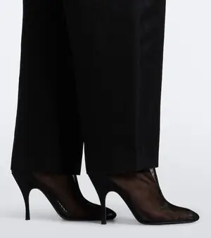 Alaïa Mesh Knee-high Boots