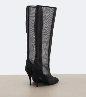 Alaïa Mesh Knee-high Boots