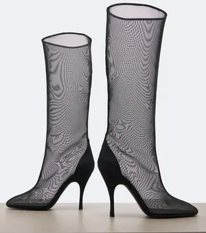 Alaïa Mesh Knee-high Boots