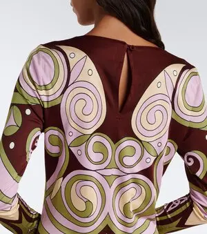 La DoubleJ Kells Swirl Jersey Maxi Dress