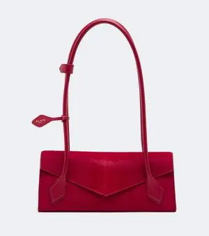 Alaïa Le Teckel Small Calf Hair Shoulder Bag - Red