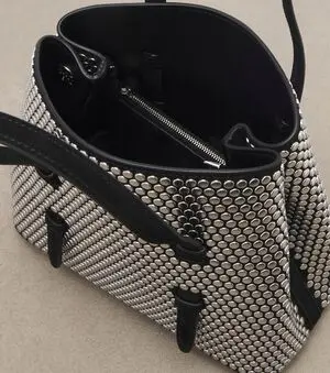 Alaïa Mina 20 Studded Leather Top-handle Bag