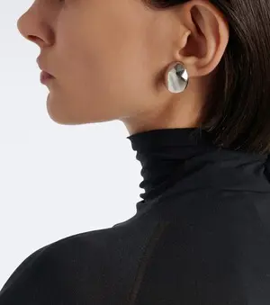 Alaïa Dome Stud Earrings - Silver