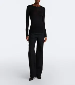 Alaïa Wool Straight Pants
