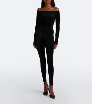 Alaïa Velvet Leggings