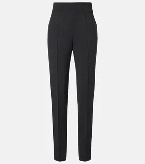 Alaïa Knitted Wool-blend Tapered Pants