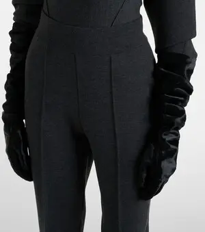 Alaïa Knitted Wool-blend Tapered Pants