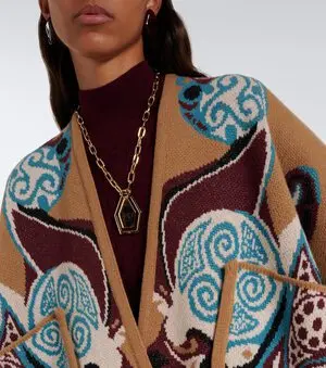 La DoubleJ Alchemy Jacquard Wool Cape