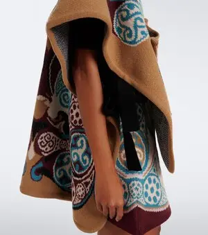 La DoubleJ Alchemy Jacquard Wool Cape