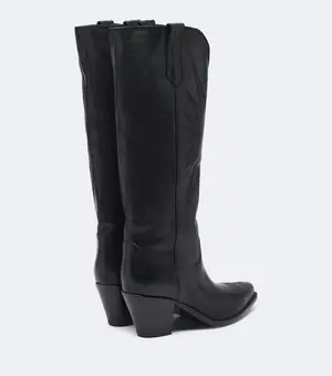 GOLDEN GOOSE 70' Wish Star Leather Cowboy Boots
