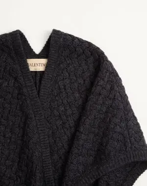 Valentino Garavani Wool And Mohair Poncho