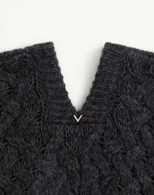 Valentino Garavani Wool And Mohair Poncho