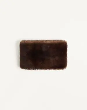 Valentino Garavani Lamb Fur Collar - Brown