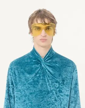 Valentino Garavani Stretch Chenille Top With Knot At The Neck