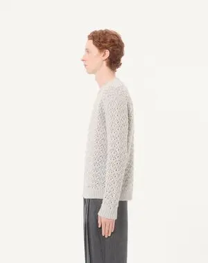 Valentino Garavani Wool And Cashmere Jumper With Metallic V Detail