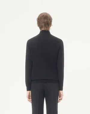 Valentino Garavani Wool Jumper With Scarf Collar And Vlogo Embroidery